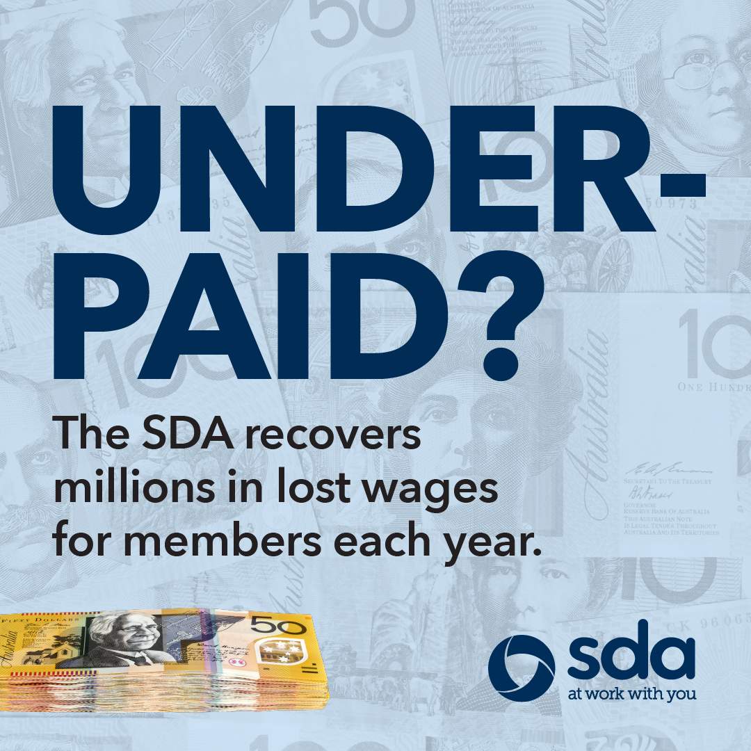 The SDA wins better pay and conditions for retail workers - SDA